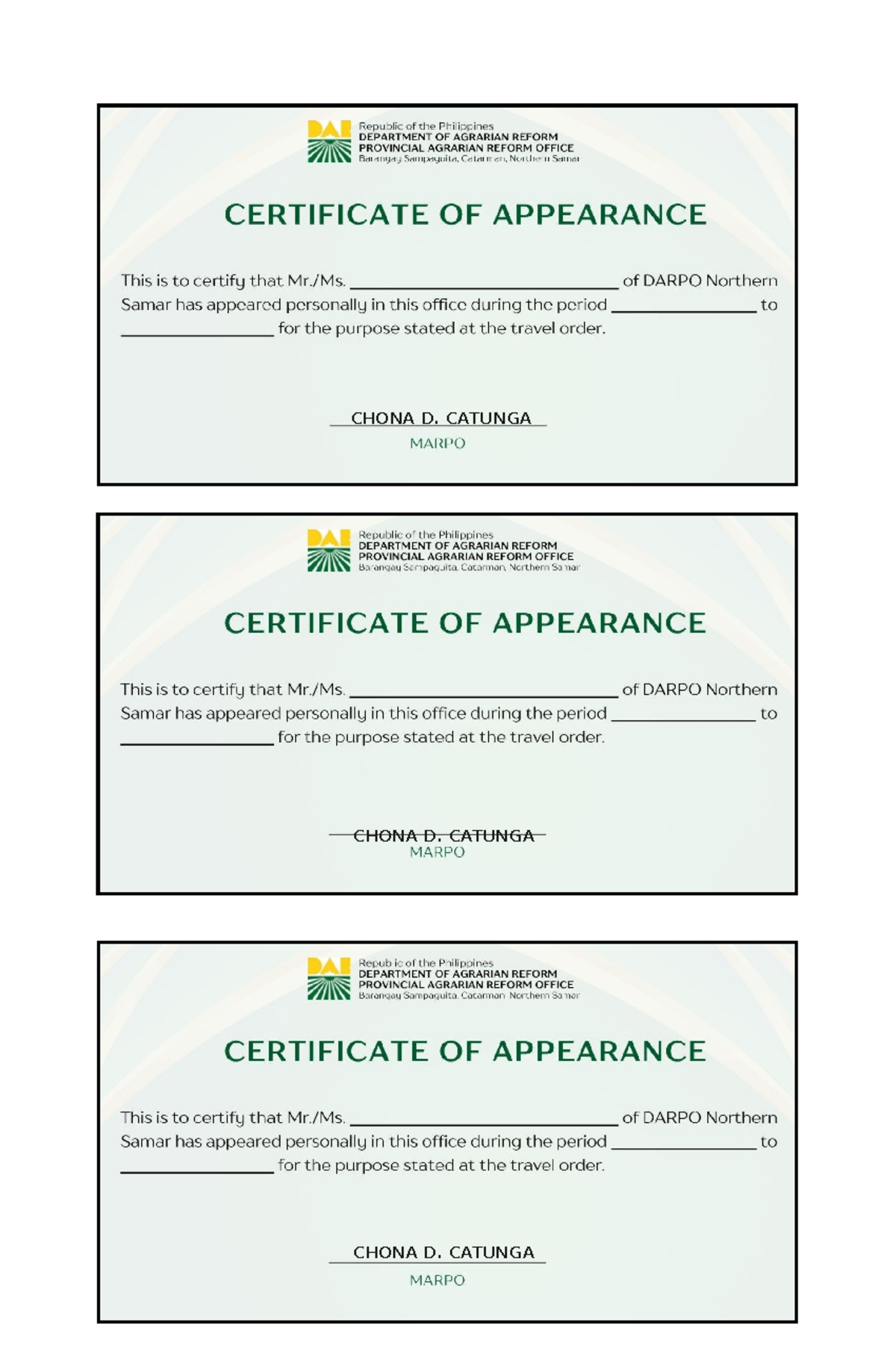 Certificate of Appearance - General Appearance File - Studocu