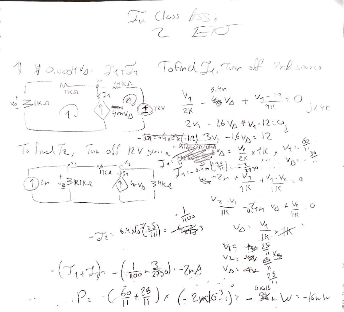 In Class ELCT 2 (revised) - Circuits II -M u Cless s -(T: -( C6o 2v ...