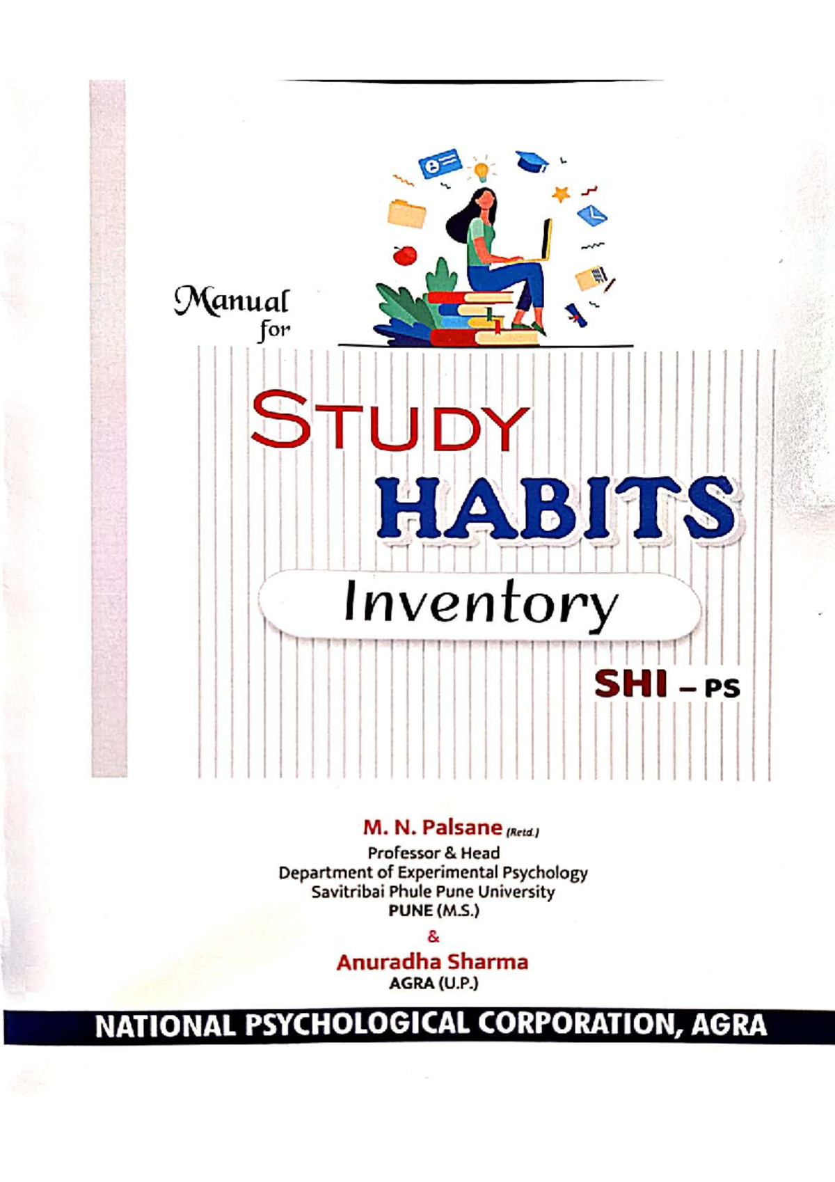 Manual for Study Habits Inventory (SHI) by M.N. Palsane - Studocu