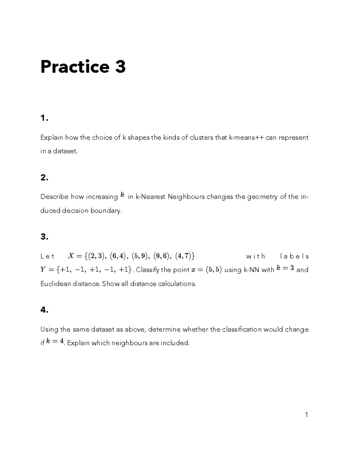 Practice 3 - CSI4145: K-Means Clustering and Bayesian Analysis - Studocu