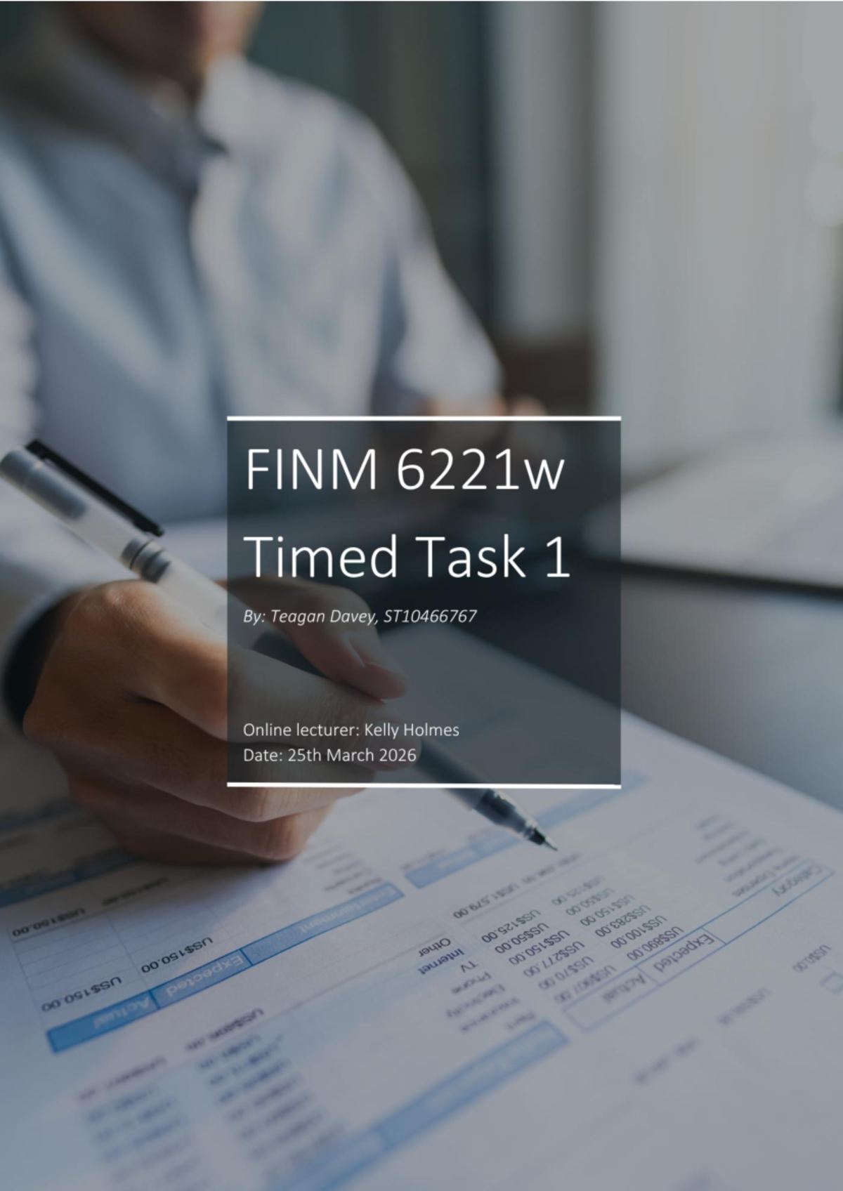 Timed Task 1a - ST10466767 - Financial Management Stakeholder Analysis ...