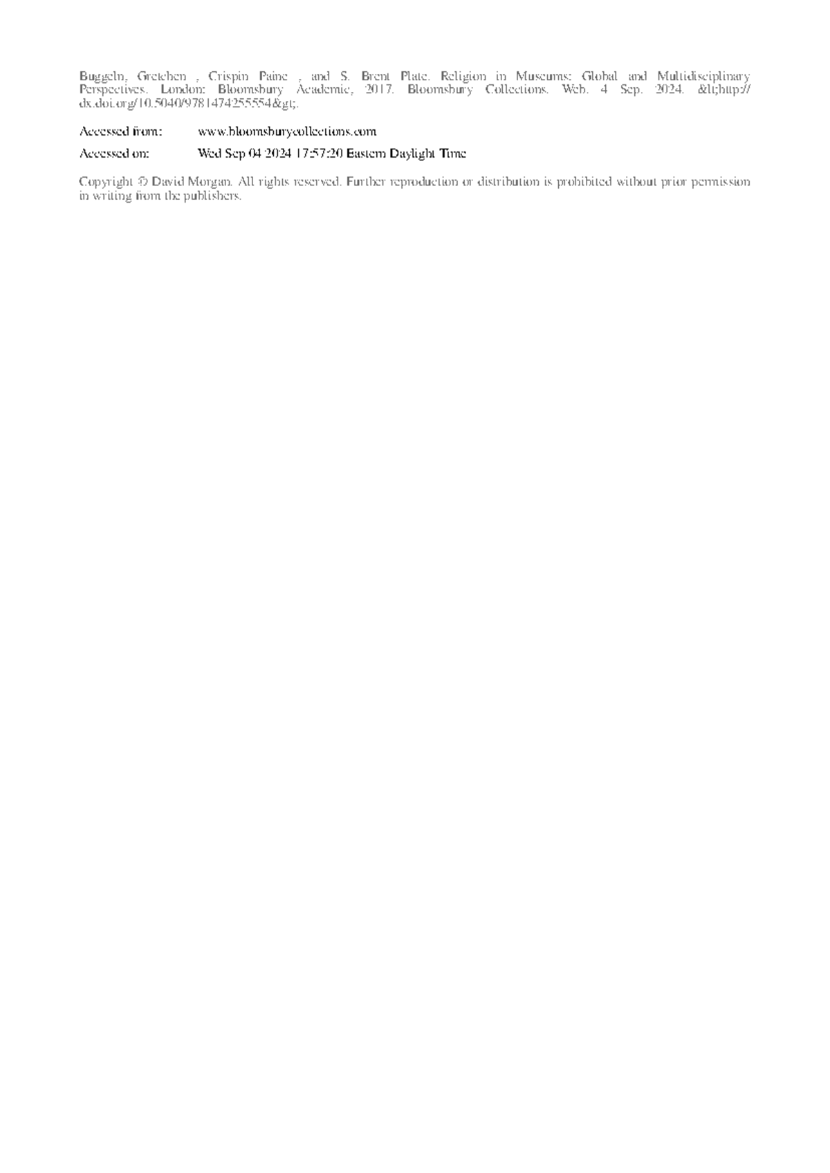 Museum Collection and the History of Interpretation (REL 101) - Studocu