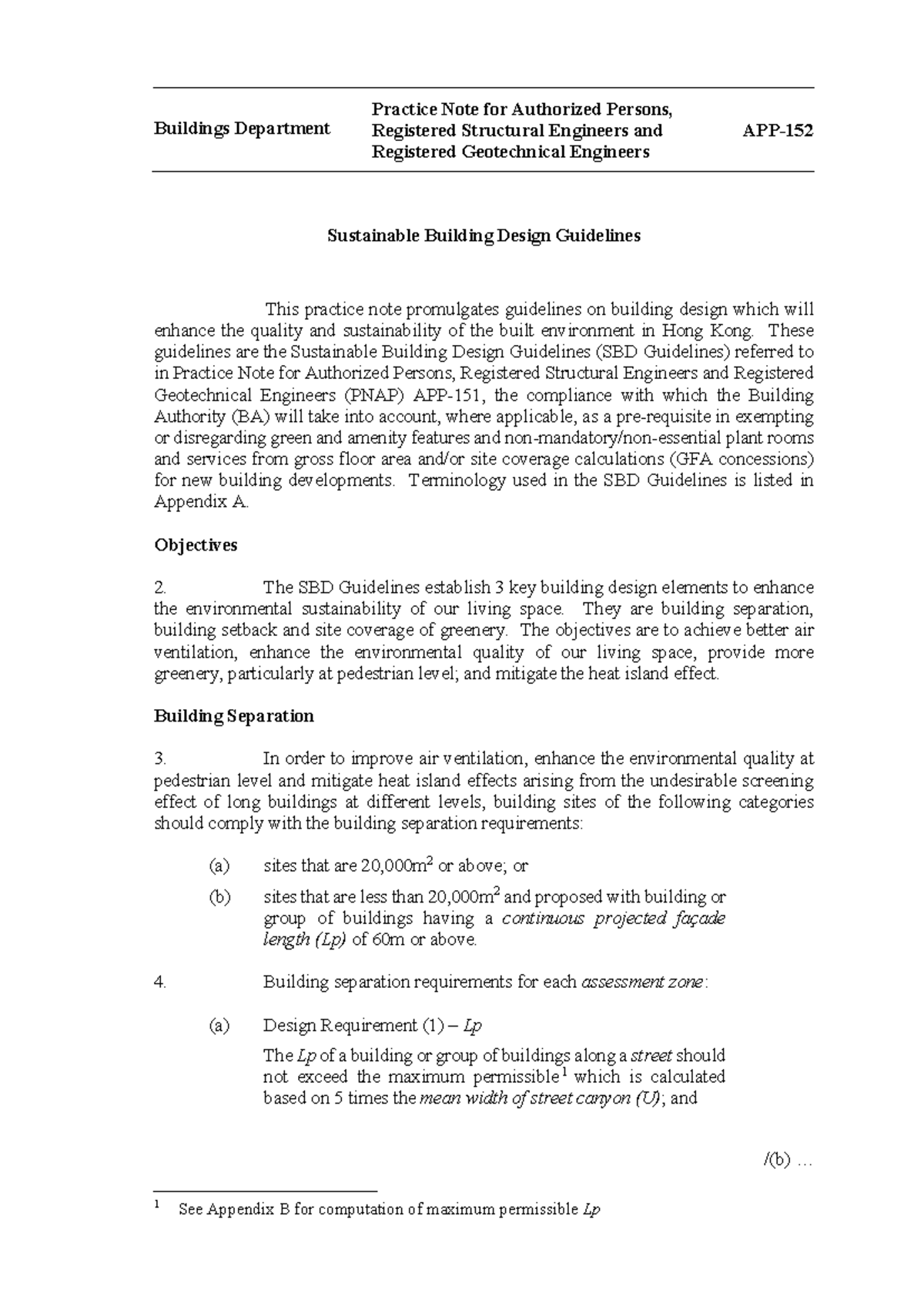 APP152 Sustainable Building Design Guidelines and Compliance for ...