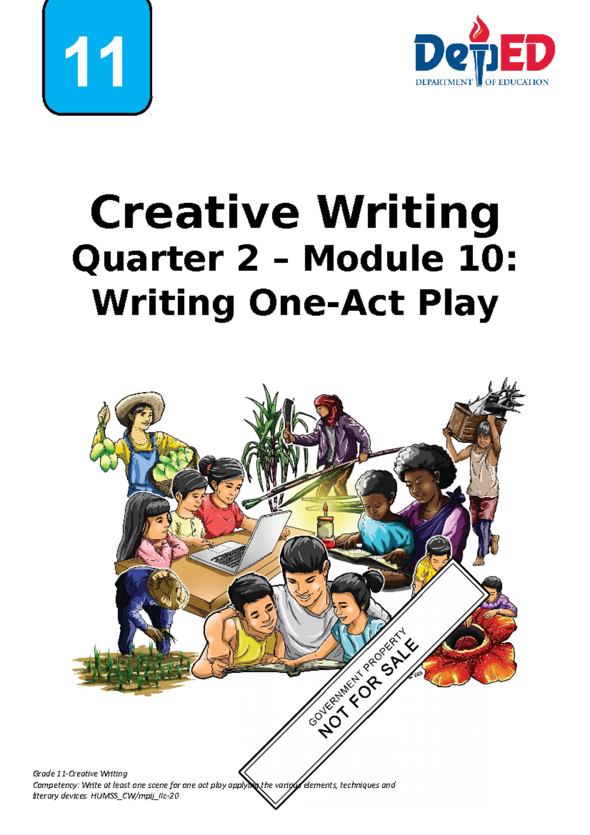CW MELC10 - Writing One-Act Plays for Grade 11 Creative Writing - Studocu