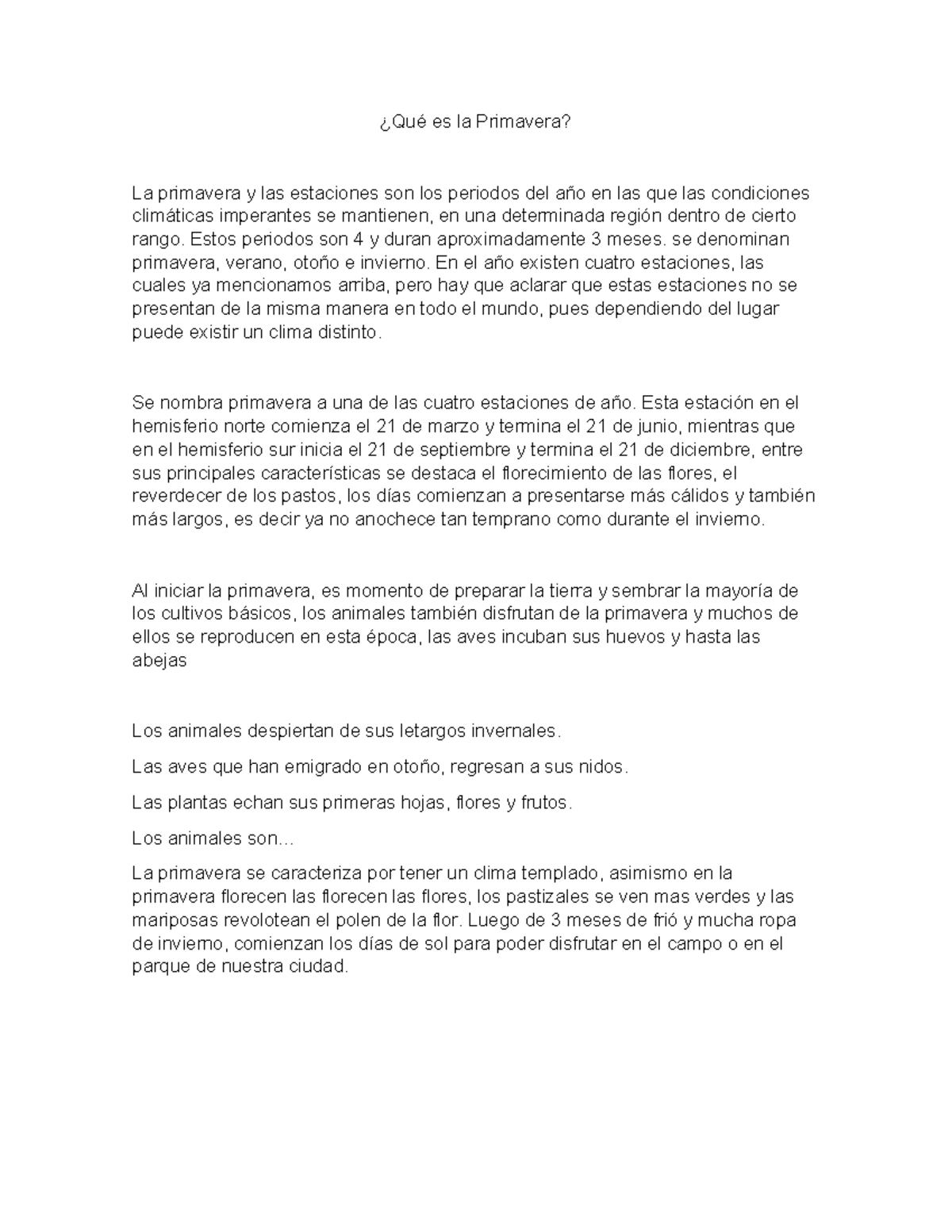 Qué es la Primavera - ¿Qué es la Primavera? La primavera y las ...