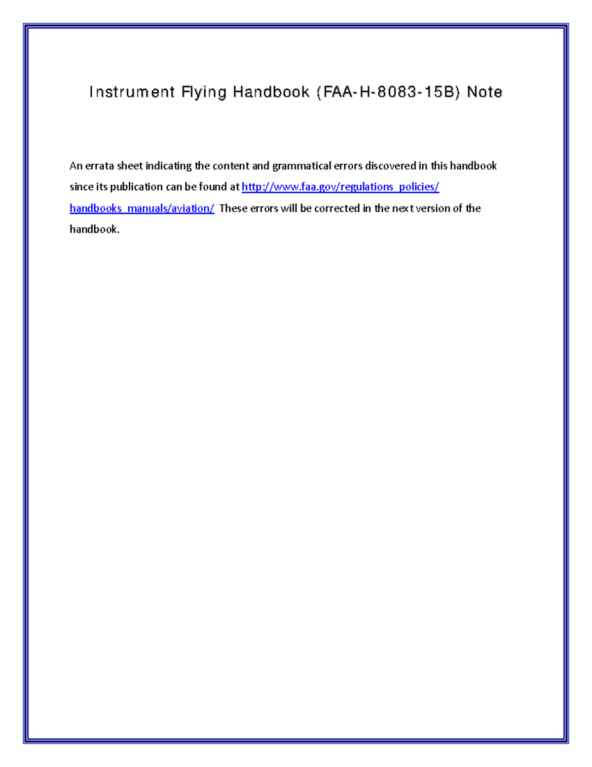 Instrument flying handbook - FAA-H-8083-15B guide for pilots and ...