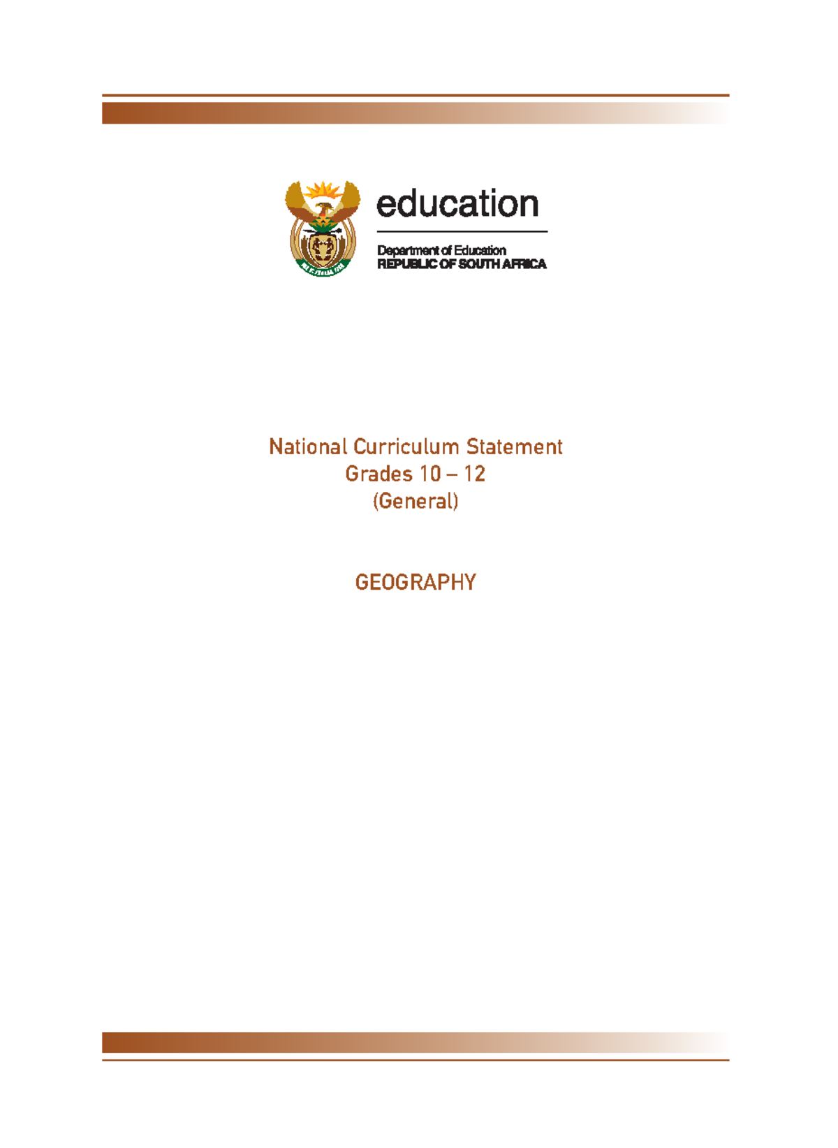 Geography - Caps - National Curriculum Statement Grades 10 – 12 ...