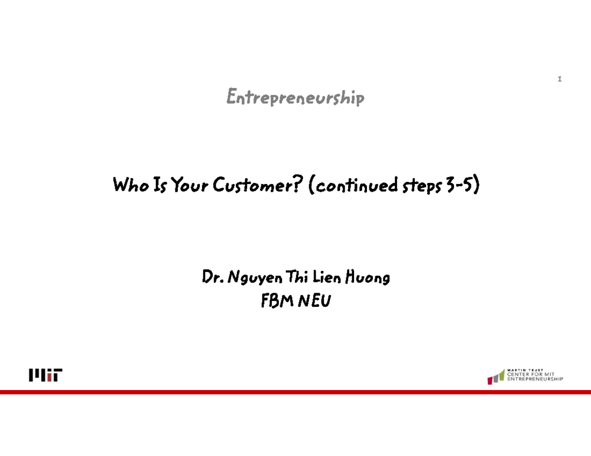 BHM DISCIPLINED ENTREPRENEURSHIP: TAM Learning Goals Overview - Studocu