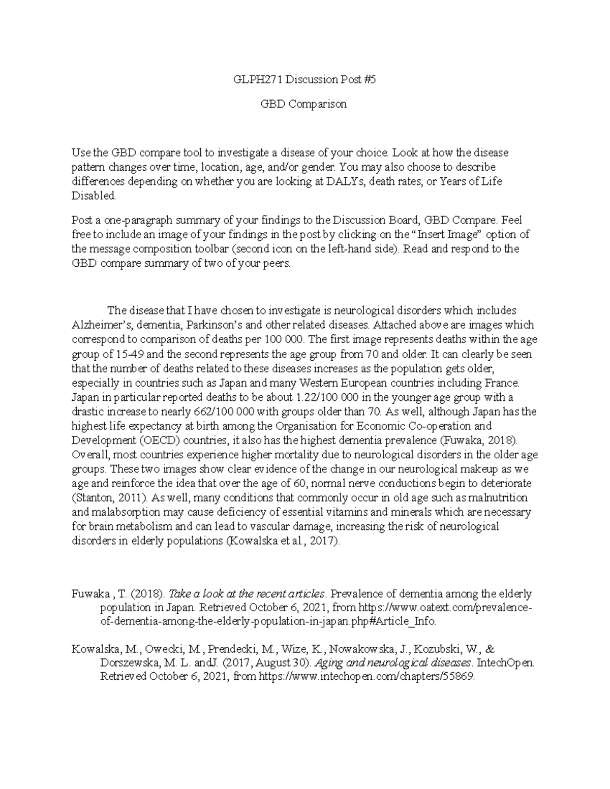 GLPH271 Discussion Post 5: Analyzing Neurological Disorders Trends ...