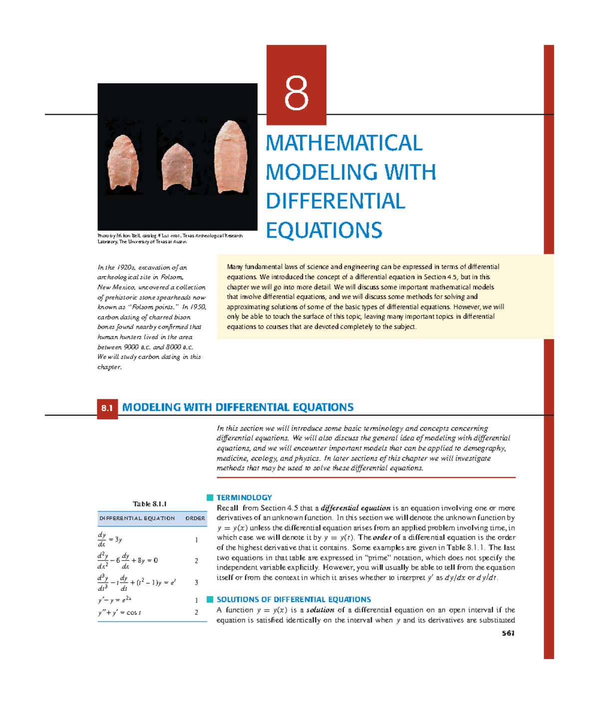 Calculus (C08) Chapter 8: Modeling with Differential Equations - Studocu