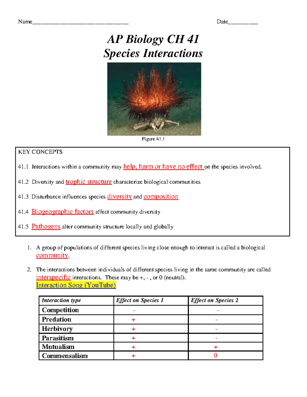Ch. 43 AP Biology: Global Ecology & Conservation Insights - Studocu