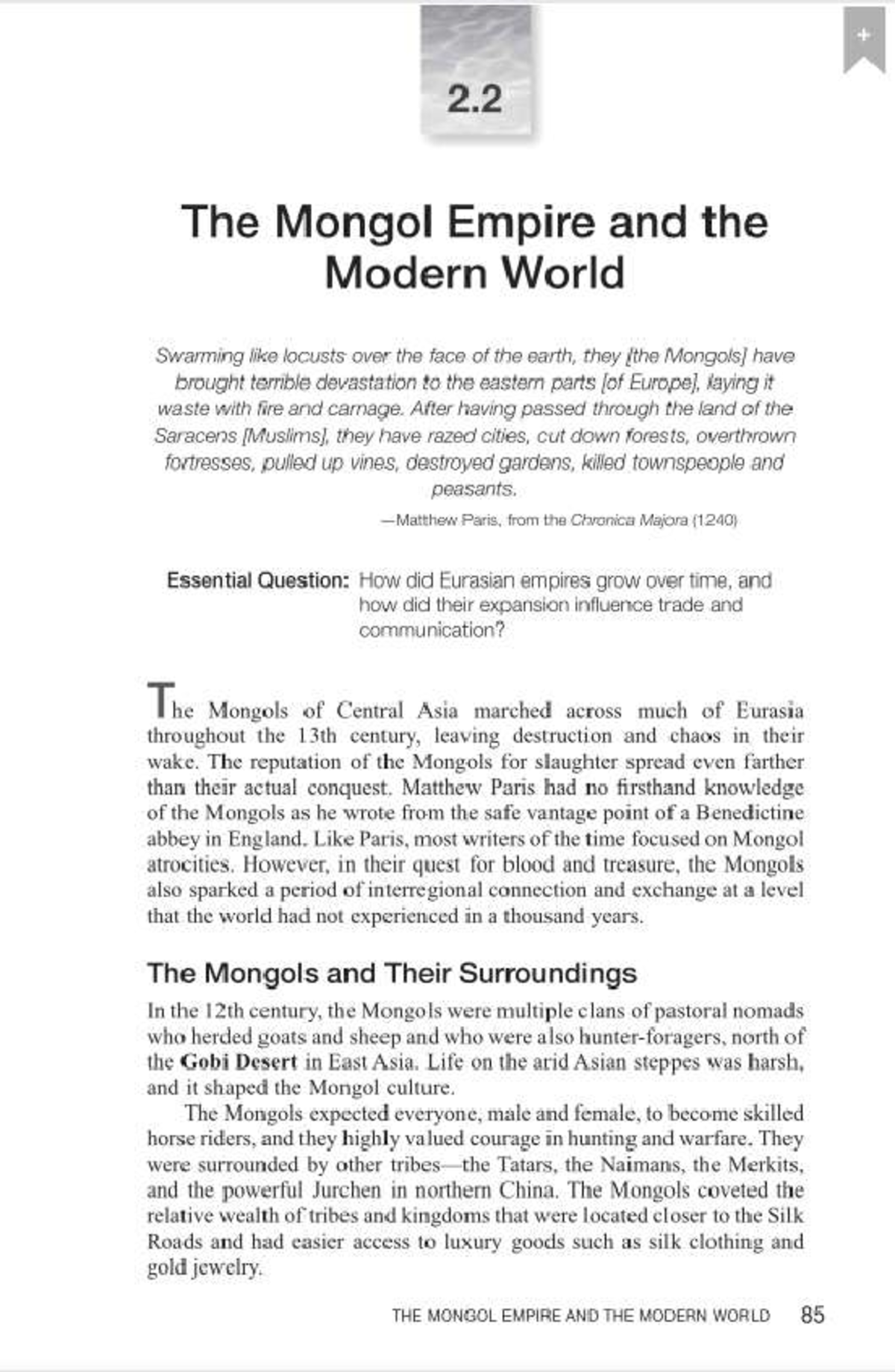 2.2 The Mongol Empire: Expansion, Influence, and Legacy in the Modern ...
