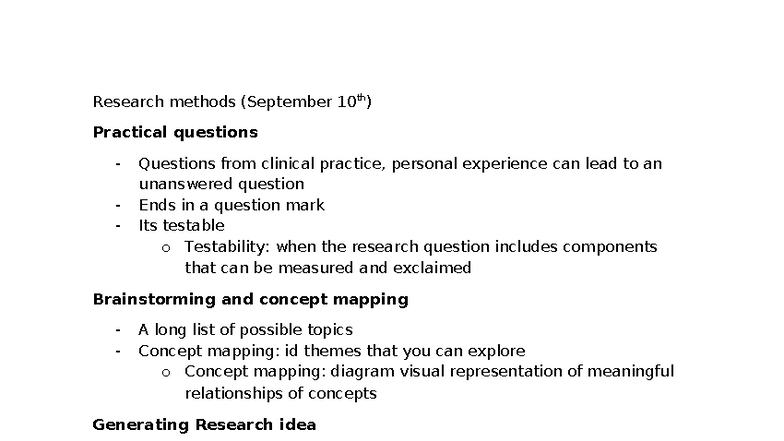 Research Methods EDPT: Key Concepts and Practical Applications - Studocu
