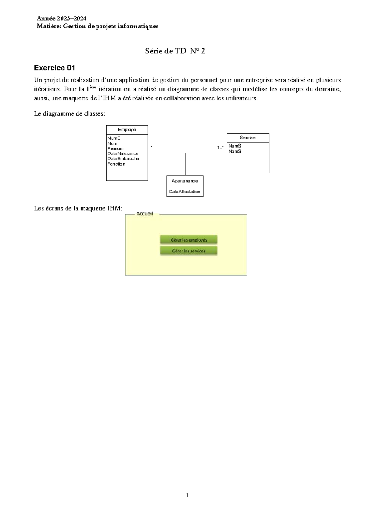 TD-2-2023 - Gestion de Projets Informatiques: Exercices et Estimations ...