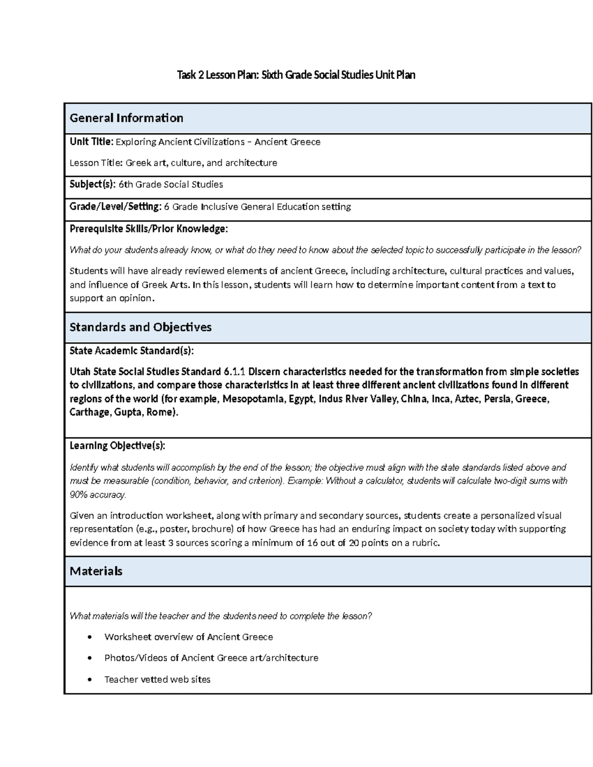 5E Lesson Plan Template for Direct Instruction (K-6) - Studocu