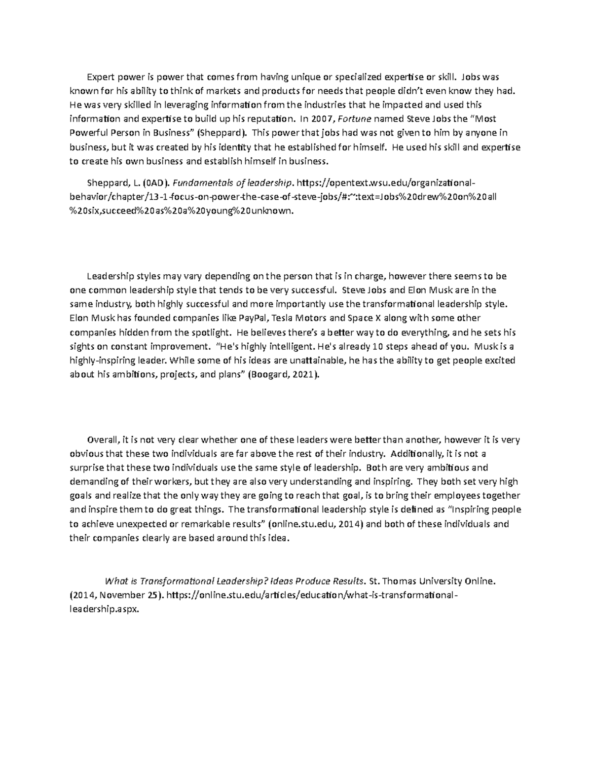 MGT 101 Final Exam Notes: Leadership Insights from Steve Jobs - Studocu