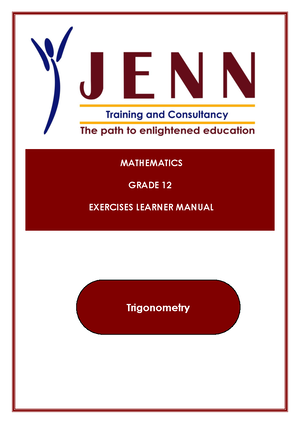 Differential Calculus grade 12 revision pack for learners and teachers ...