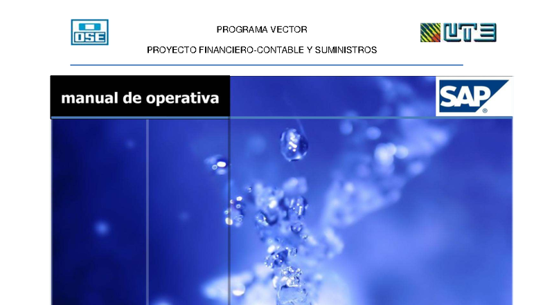 Guía de Operaciones SAP - Proyecto FCS y Suministros 1 - Studocu