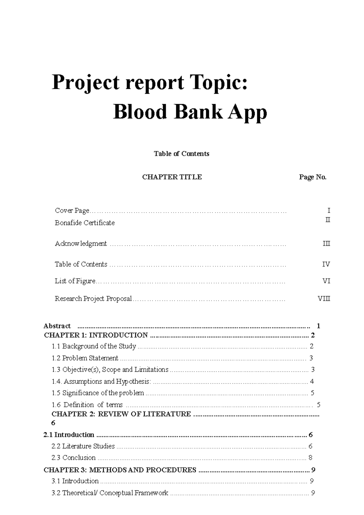 Blood Bank Web Application Project Report - Final Exam (CS 101) - Studocu