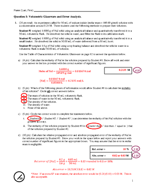 Chem 152 Final Review - Summary General Chemistry Laboratory Ii - Chem ...