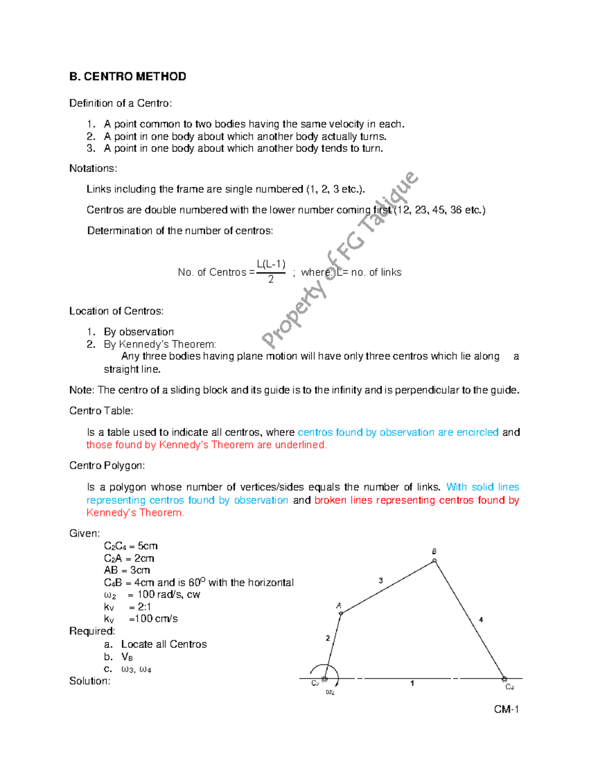 HAND OUTS ON Centro Method 2024 - B. CENTRO METHOD Definition of a ...