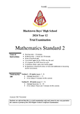 Math standard 2 - Grade: 12 - New South Wales Higher School Certificate ...