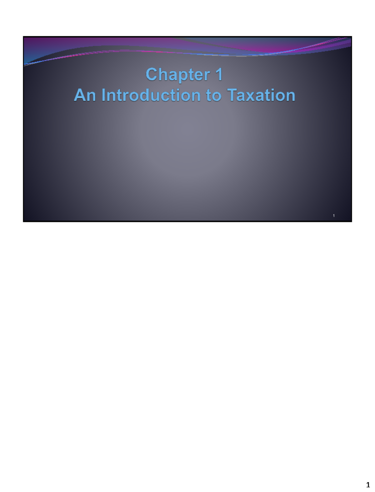Introduction to Taxation Principles: Federal Income Tax System Overview ...