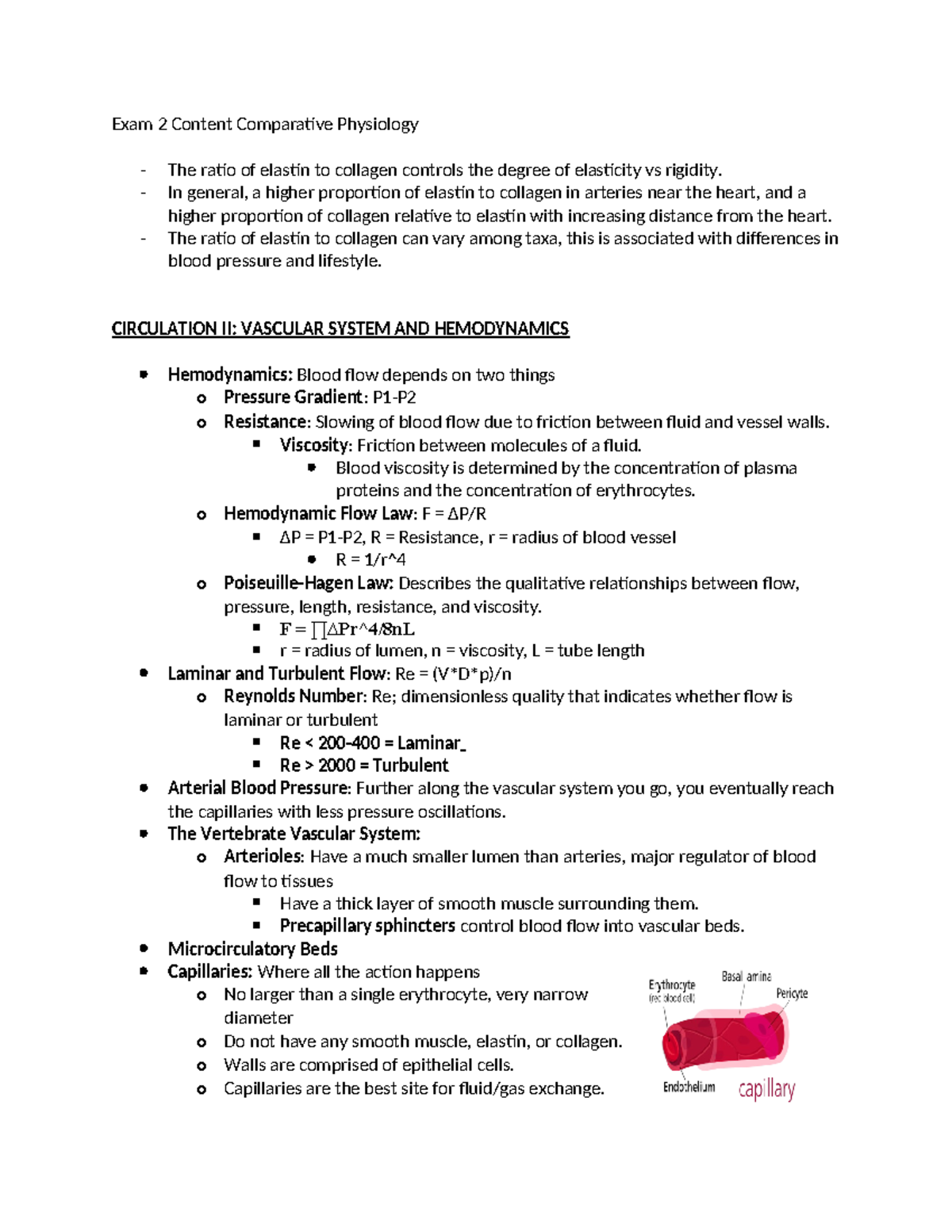 Comparative Physiology: Exam 2 Content Overview and Key Concepts - Exam ...