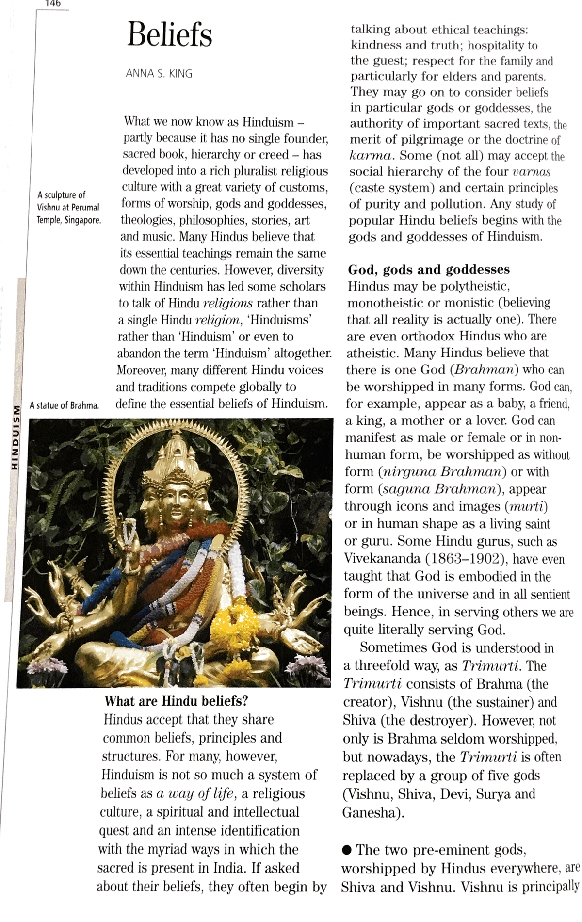 Hinduism 101: Key Beliefs and Ethical Teachings Explained - Studocu