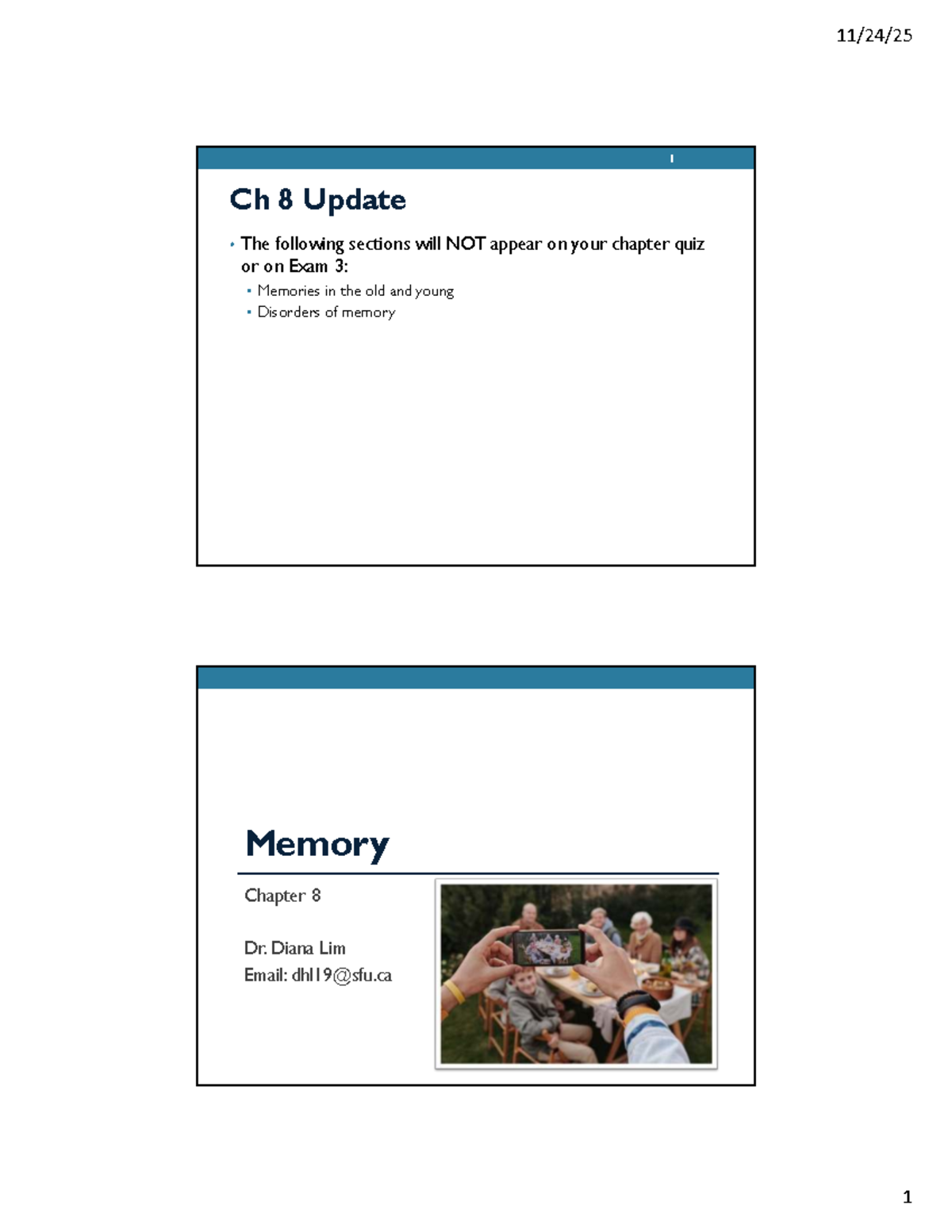 08 Ch 8 Memory Notes: Key Concepts & Exam Exclusions - Studocu
