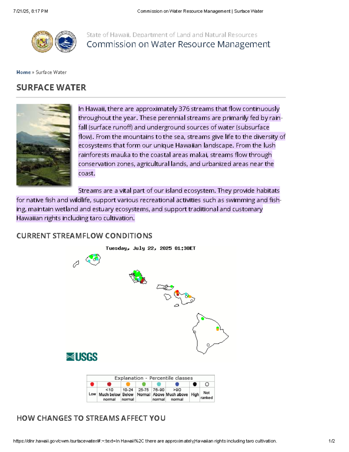 Stream Channel Alterations and Their Impact on Hawaii's Ecosystems ...
