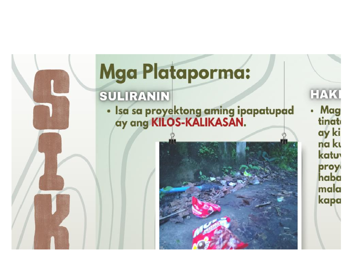 Bruha - notes - Mga Plataporma: SULIRANIN HAK Isa sa proyektong aming ...