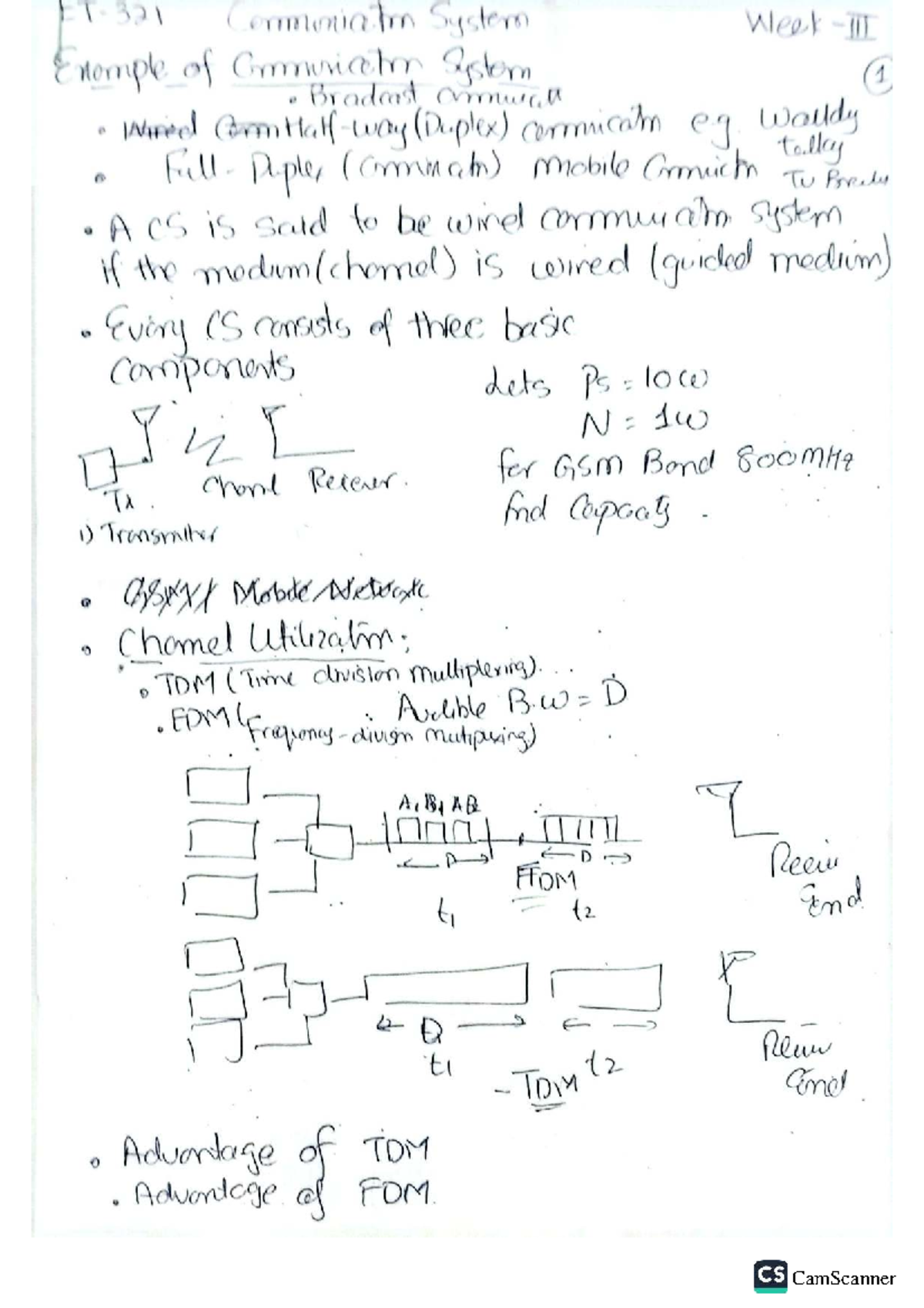F25 CS Week 3 Lecture: Communication Systems Overview - Studocu