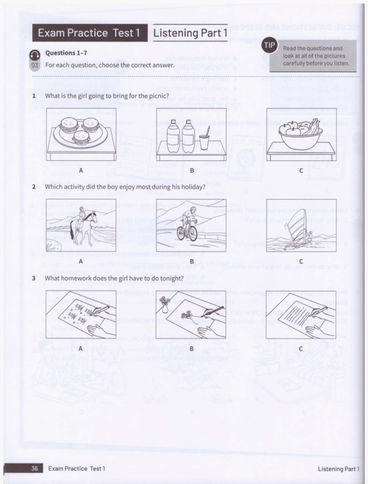 Listening Practice 1: Exam Practice Test 1 - Listening Parts 1-4 - Studocu
