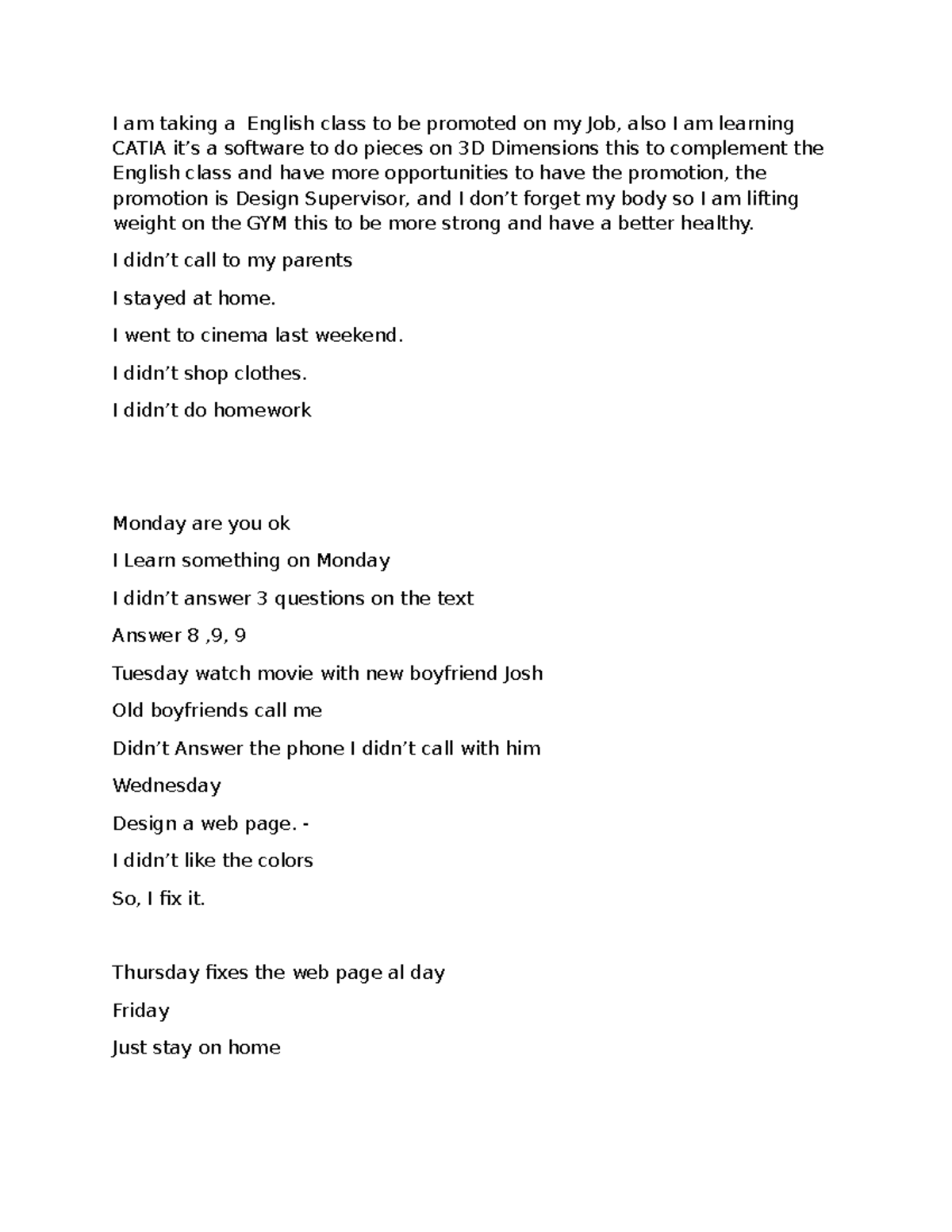English Class for Job Promotion: Skills & Activities Overview - Studocu