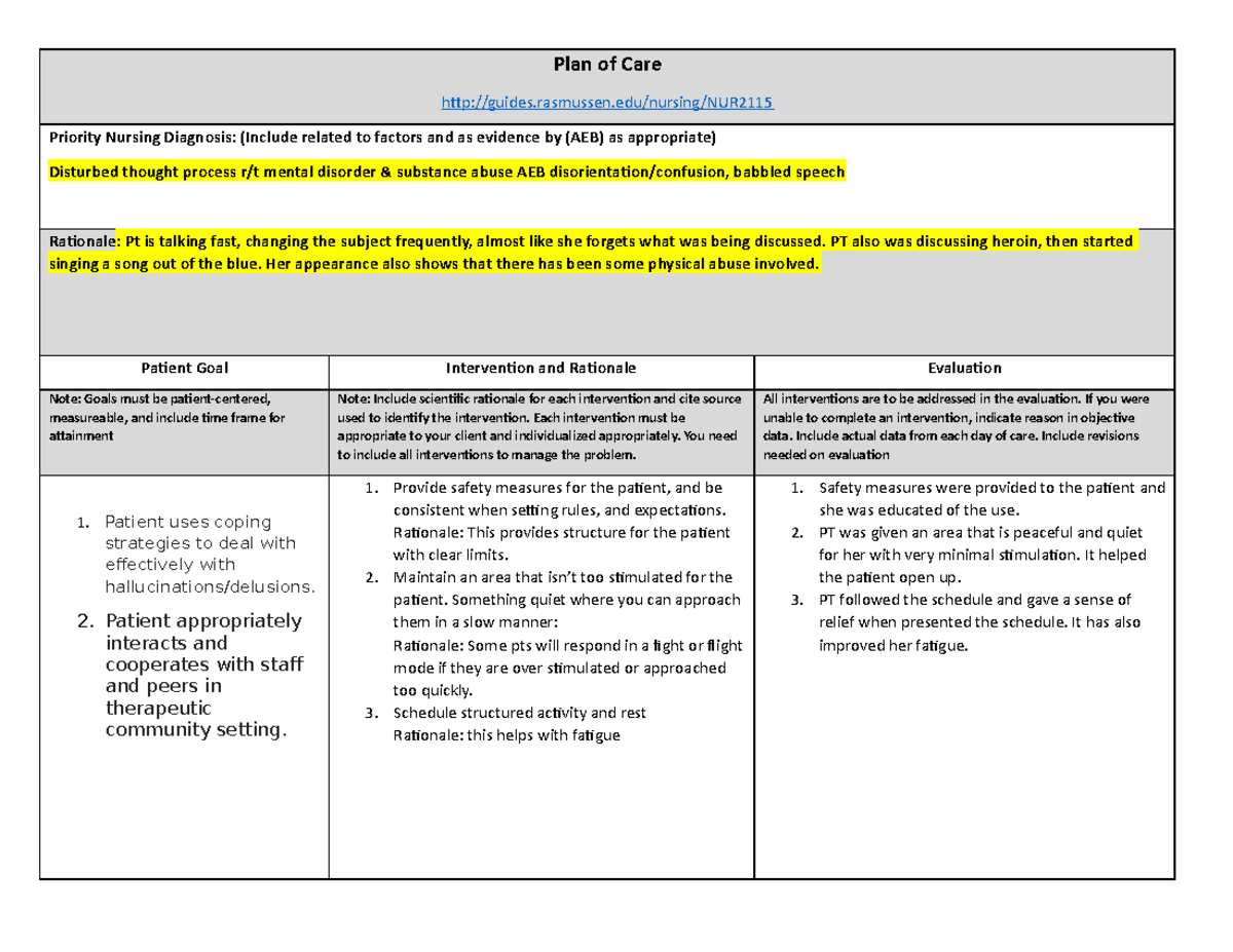 Interpersonal Process Recording Nursing
