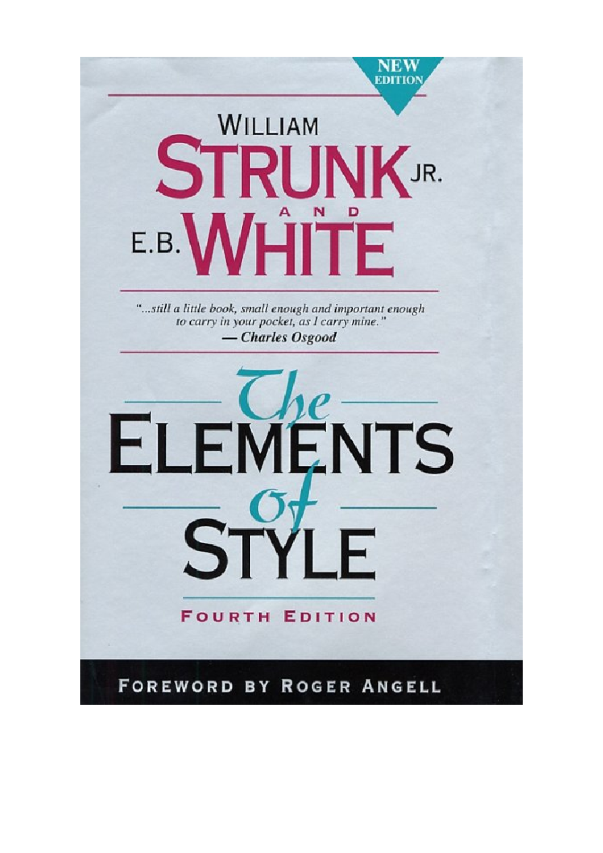 The-Elements-of-Style by Strunk and White 4th Ed - The Elements of ...