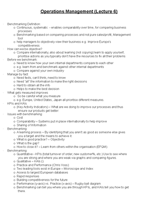 Lecture 15, Chapter 11, Capacity Planning and Control. - Operations ...