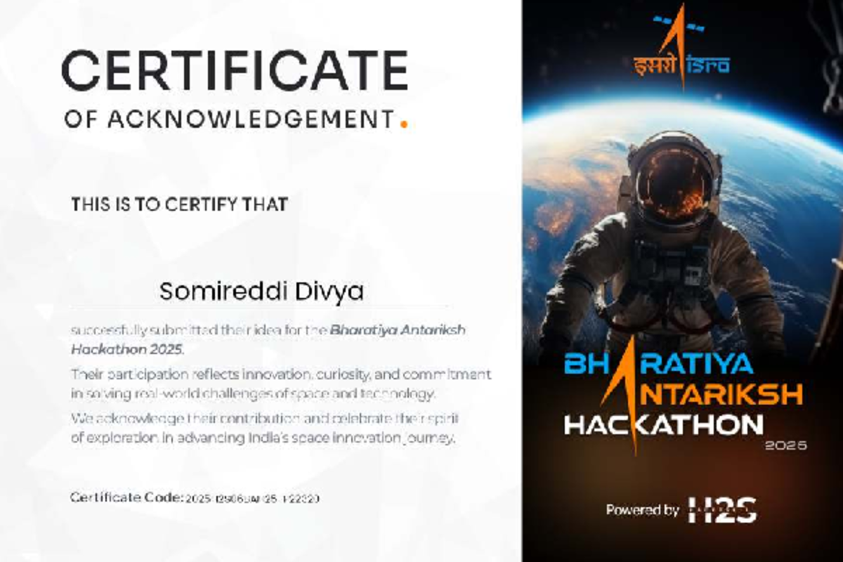 ISRO - AWS AI/ML Virtual Internship Certificate 2025 - Studocu