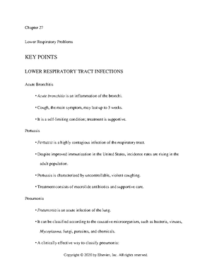 COPD Map - Lecture notes on COPD - Critical Thinking Map What does this ...
