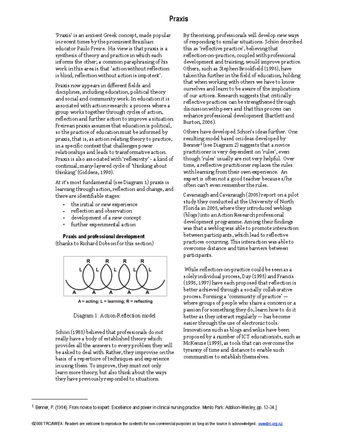 Understanding Praxis: Theory, Practice & Reflection in Education - Studocu