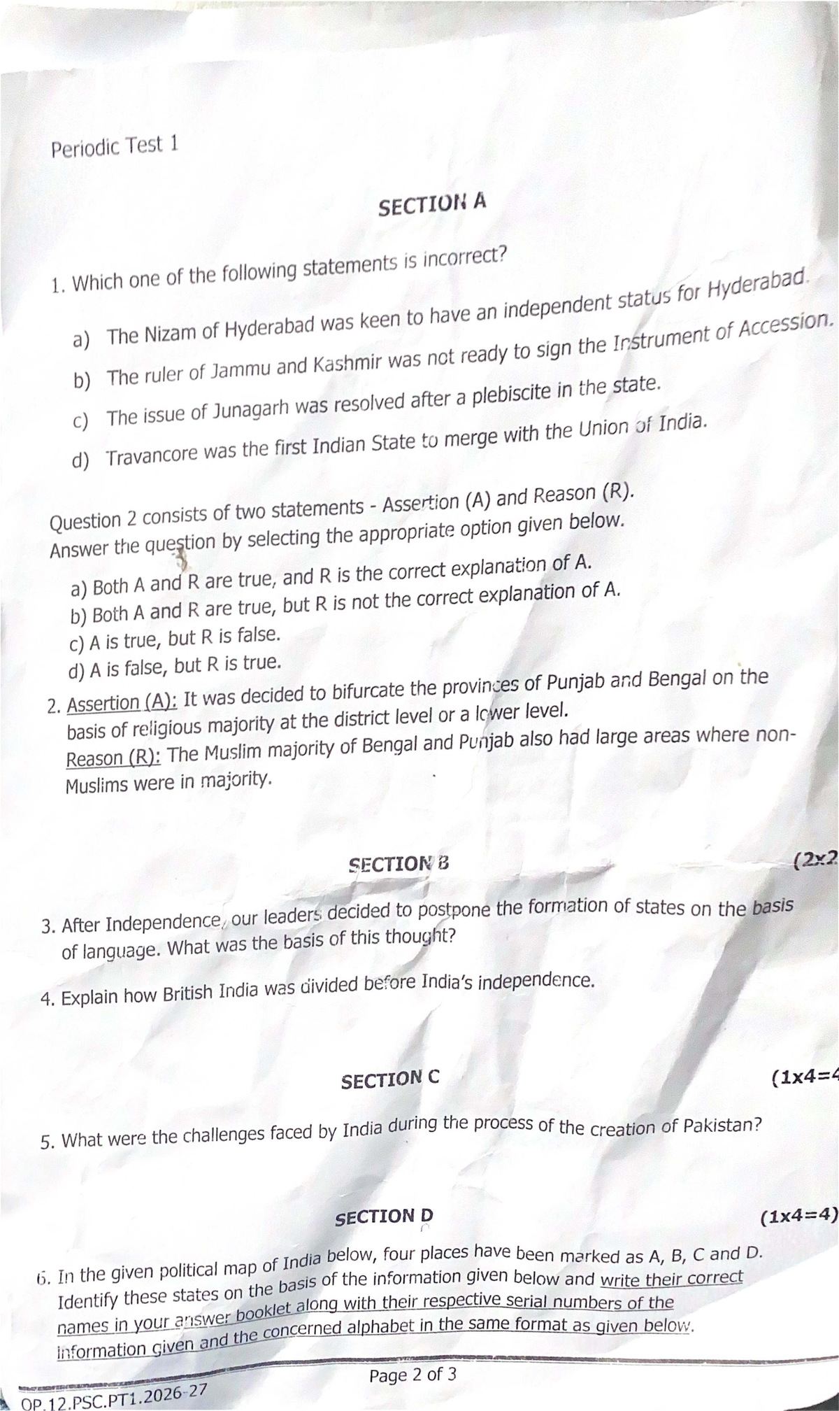 Periodic Test 1: Political Science - Brigade School (Meo) - Studocu