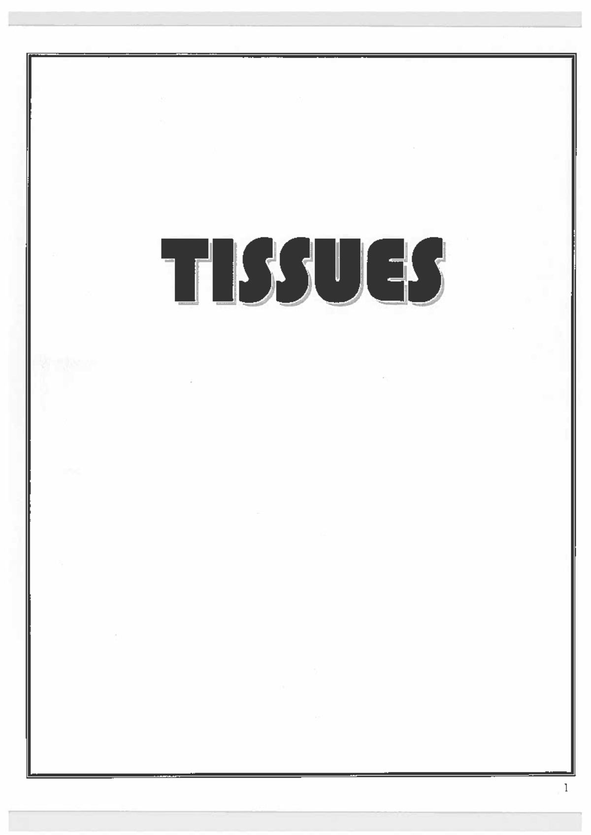 Final Exam Study Guide: Tissues Overview for XYZ 123 - Studocu