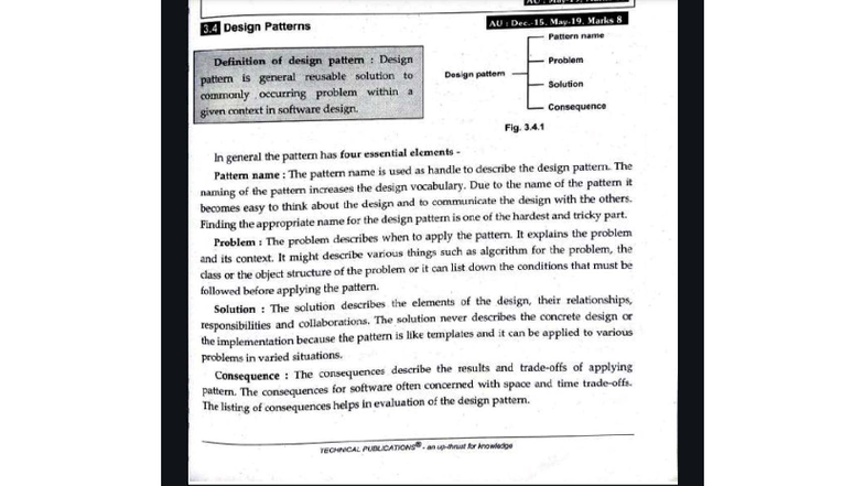 Design Patterns in Object Oriented Software Engineering (AU) - Studocu