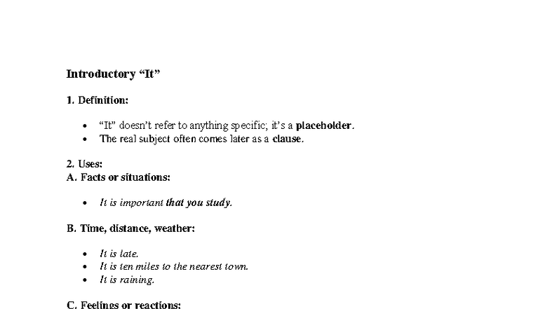 C1 Grammar Final Exam Notes: Key Concepts and Usage - Studocu