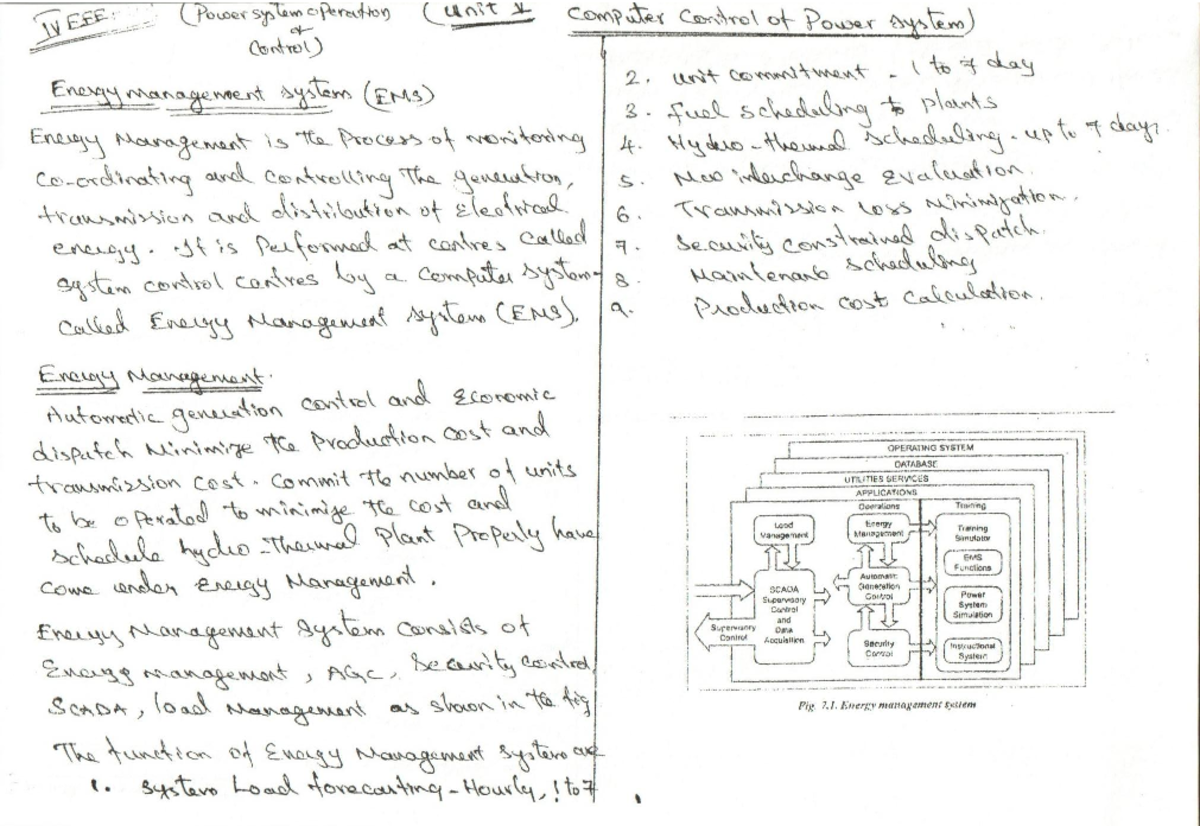 PSOC Unit 5 - Energy Management and Control System Overview - Studocu