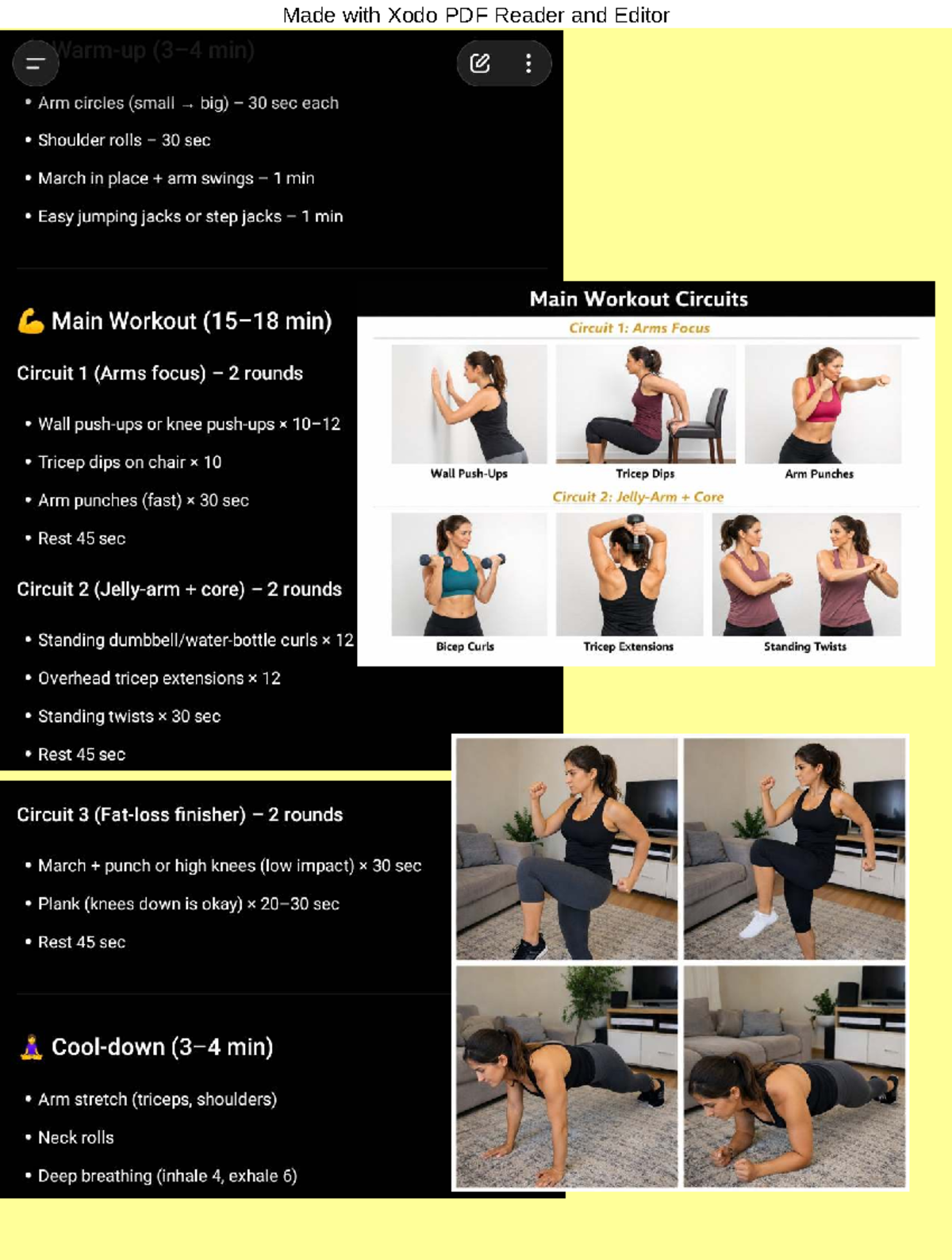 Exercise Plan - Class Notes for Fitness Course (FIT101) - Studocu