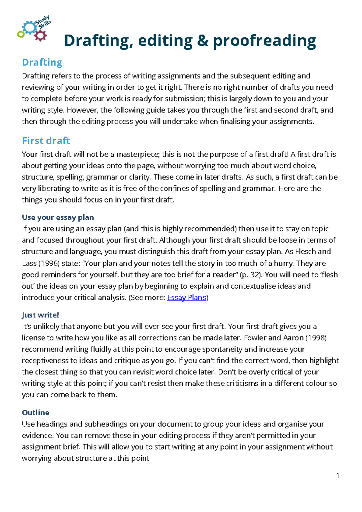 Drafting-Editing-Proofing - Drafting, editing & proofreading Drafting ...