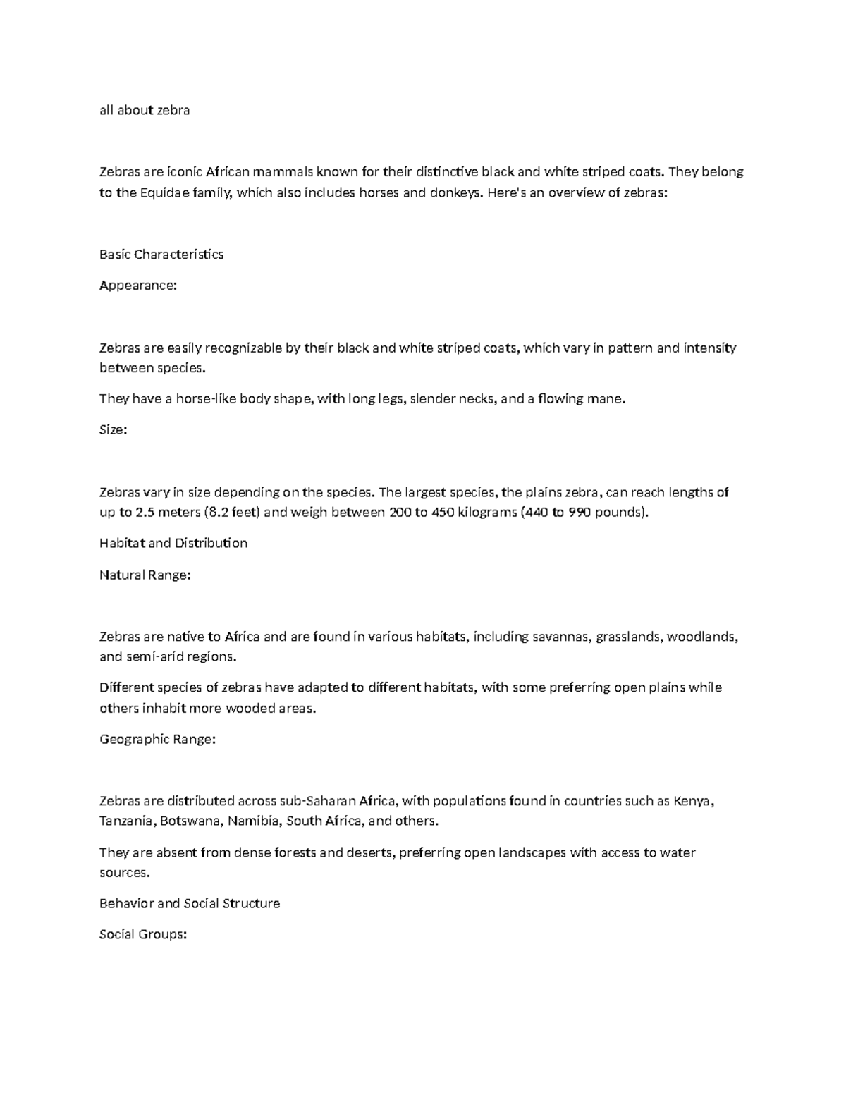 All about zebra - NINLKNJL - all about zebra Zebras are iconic African ...