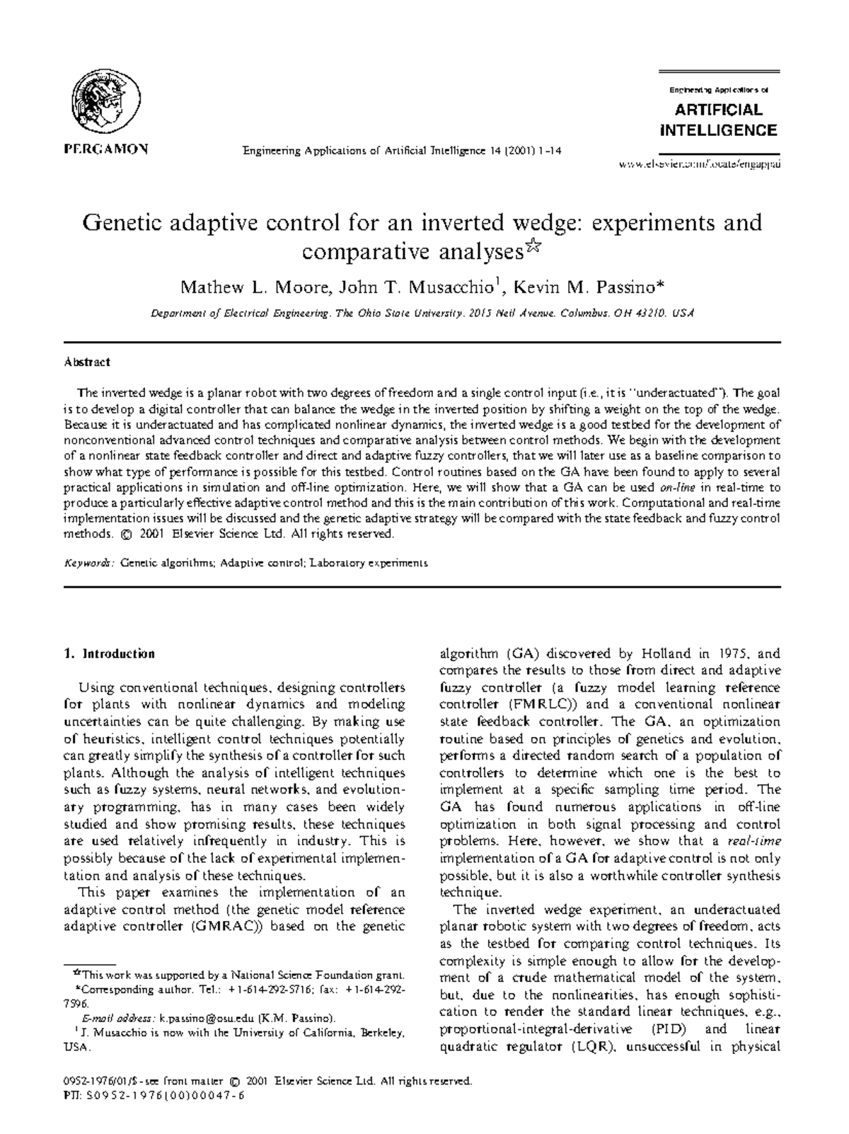 GAC-Wedge-EAAI: Genetic Adaptive Control for Inverted Wedge System ...